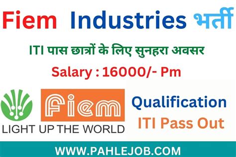Fiem Industries Recruitment 2023 Open Campus Drive Pahle Job