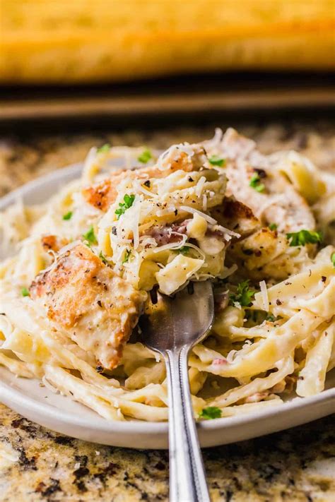 Garlic Parmesan Chicken Pasta Table For Two By Julie Chiou