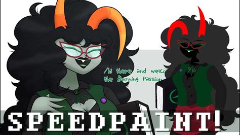 Jade Librarian Speedpaint Homestuck YouTube