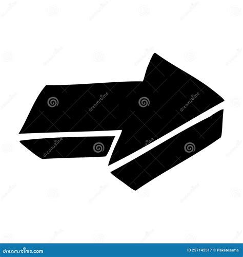 Doodle Up Arrow Symbol Hand Drawn With Thin Line Stock Illustration