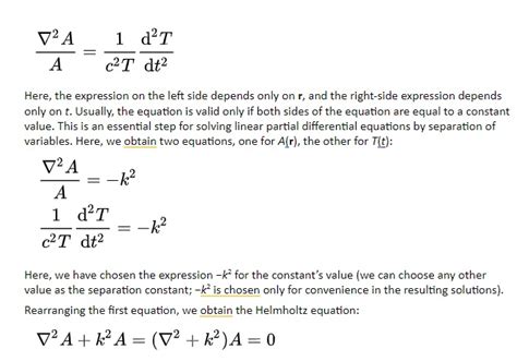 helmholtz equation overview questions easy tricks rules preparation