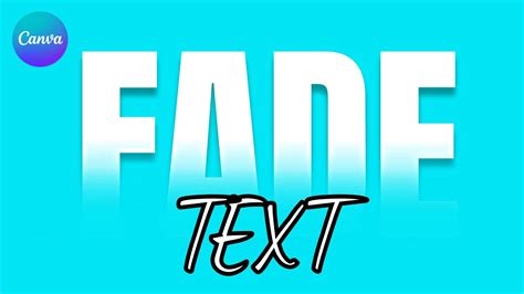 Canva Fade Text Effect Tutorial Easy Canva Canva Tutorial Youtube