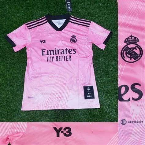 Jual Jersey Real Madrid GK Kiper Y3 Pink New 22 23 Grade Ori Shopee