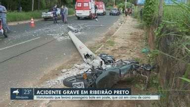 Jornal da EPTV 2ª Edição Ribeirão Preto Mototaxista passageira