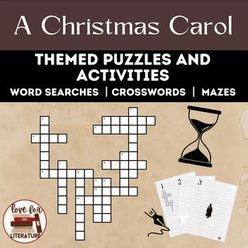 A Christmas Carol Crossword Word Search And Mazes With Answer Keys
