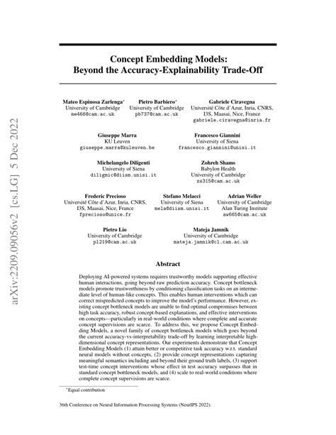 pdf concept embedding models beyond the accuracy explainability trade off