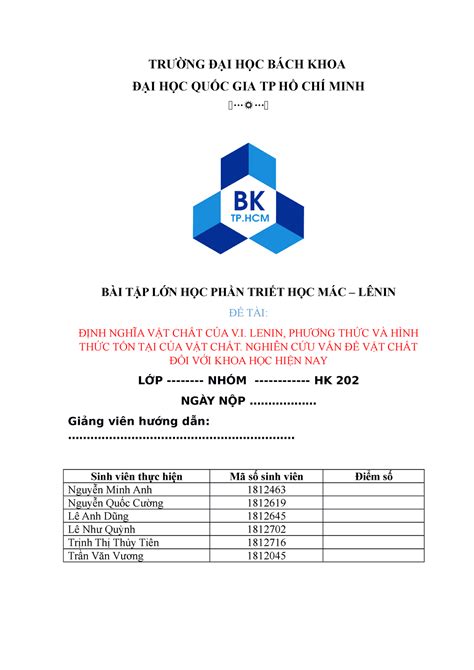 BÌA TL làm bìa TRƯỜNG ĐẠI HỌC BÁCH KHOA ĐẠI HỌC QUỐC GIA TP HỒ CHÍ