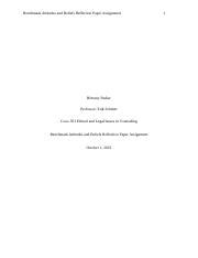 Benchmark Attitudes And Beliefs Reflection Paper Exploring Course Hero
