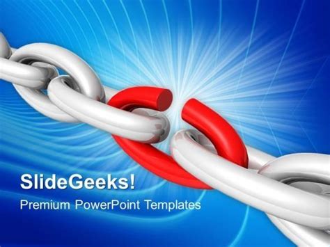 weakest link chains powerpoint templates and powerpoint themes 0512