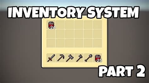 Creating An Inventory System In Unity Part 2 Slots YouTube