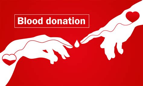 World Blood Donor Day Poster Donor Blood Concept Illustration