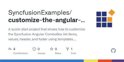 Github Syncfusionexamples Customize The Angular Combobox Using