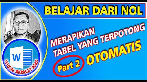 Cara Mengatasi Tabel Yang Terpotong Di Microsoft Word Terputus Karena