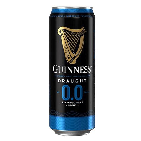 Guinness Draught 50cl 0 0 Bières en canette Le Comptoir Irlandais
