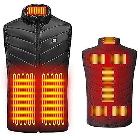 SJLERST Veste Chauffante Homme Femme Gilet Chauffant Électrique avec 9