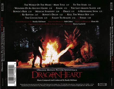 Car Tula Trasera De Bso Corazon De Dragon Dragonheart Portada
