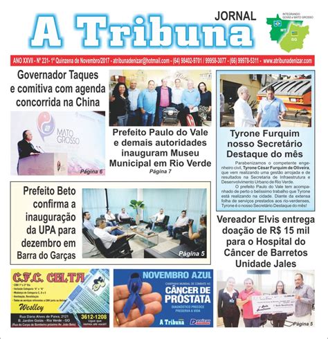 Jornal A Tribuna Edi O Jornal A Tribuna Jornal Mais Completo