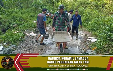 TNI AD On Twitter Atasi Kesulitan Warga Babinsa Koramil Samadua