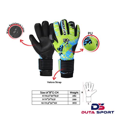 Jual Sarung Tangan Kiper Dewasa Goalkeeper Gloves Spezia DIOGO Original
