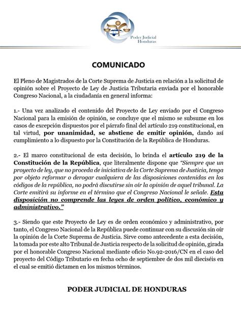 Poder Judicial HN On Twitter Por Unanimidad Pleno De Magistrados De