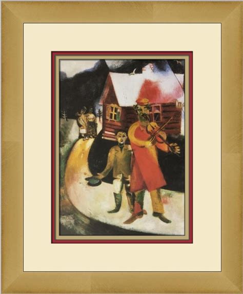 Marc Chagall The Fiddler III Custom Framed Print Etsy