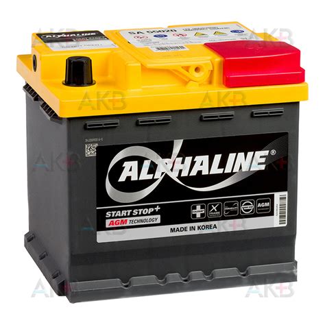 Купить Автомобильный аккумулятор Alphaline AGM 50 Ач L1 540A
