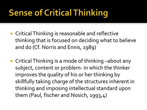 PPT LOGIC AND CRITICAL THINKING PowerPoint Presentation Free