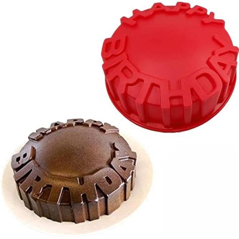 Moule À Gâteau Silicone Bon Anniversaire Moules À Gâteaux D