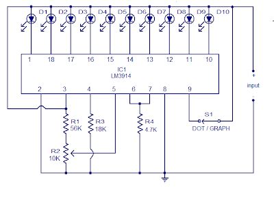 Lm V Battery Level Indicator Free Electronic Circuit Diagrams