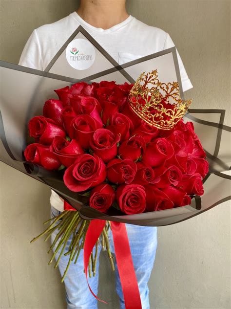 Ramo princess 50 rosas Florería Mexicanísimo