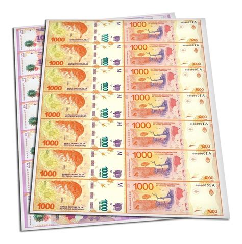 Kit Billetes Argentinos Digitales Para Imprimir Didactico Barquito De