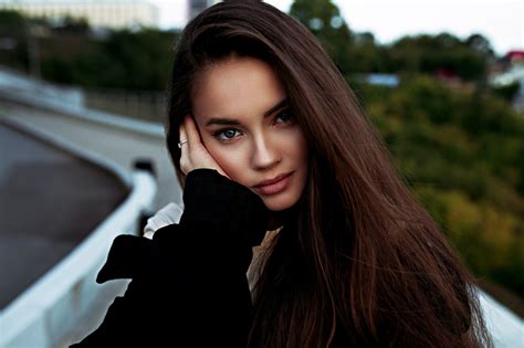 Fondos De Pantalla Mujer Cara Retrato Pelo Largo Mujeres Al Aire