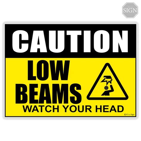 Low Beams Sign Laminated Signage A4 Size Lazada PH