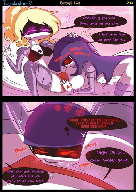Rule 34 2024 2d 2girls Blonde Hair Blush Boozy Uzi Comic Comic Page Doll Murder Drones
