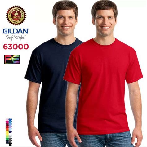 Jual KAOS POLOS GILDAN SOFTSTYLE 63000 ORIGINAL IMPORT KHUSUS COLOUR