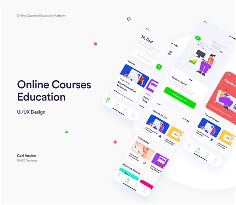 Online Courses Education UI UX Design Behance Behance