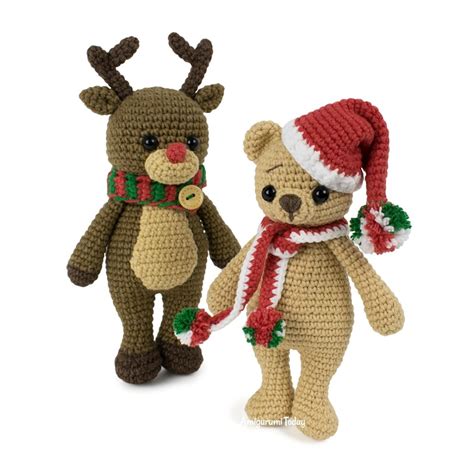 Christmas Cuddle Me Bear Crochet Pattern Amigurumi Today