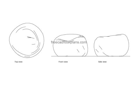 Bean Bag Free Cad Drawings