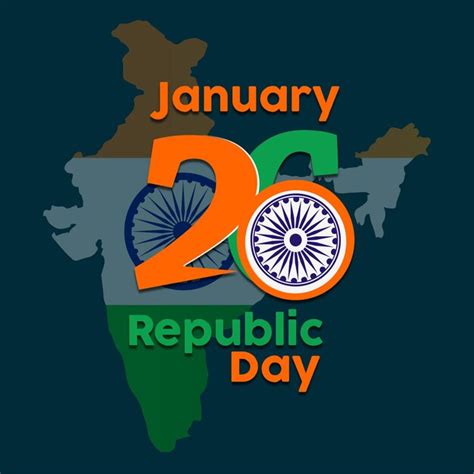 Premium Vector Indian Republic Day Concept With Text 26 January