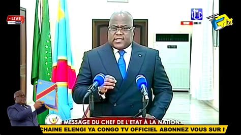 RDC LE DISCOURS DU PRESIDENT FELIX TSHISEKEDI AUX NATIONS J KABILA ET