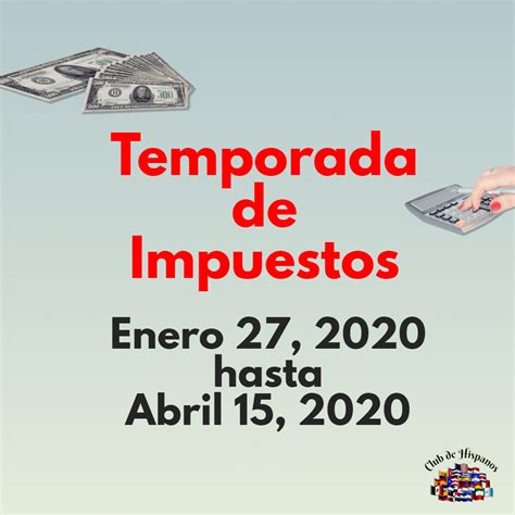 IRS anunció el día para las declaraciones de impuestos