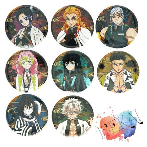 D Mon Slayer Kimetsu Keine Yaiba Anime Abzeichen Tomioka Giyuu