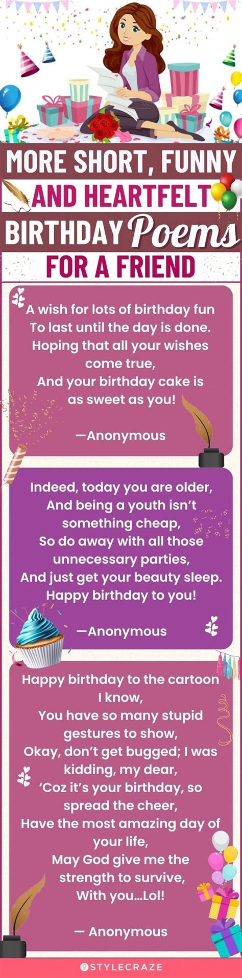 Funny Birthday Poems For Best Friend Female Infoupdate Org