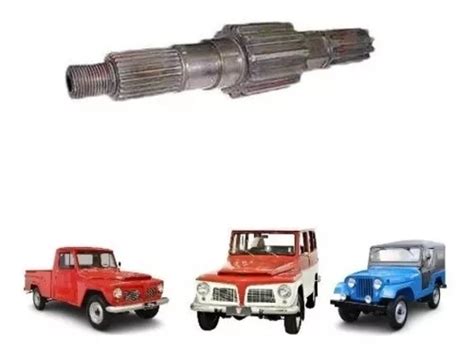 Eixo Entalhado Reduzida Willys Rural Pick Up Estria Fina Parcelamento