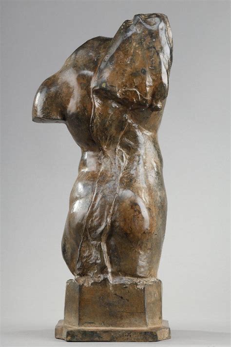 Proantic Bust Of A Naked Man By Pierre Chenet