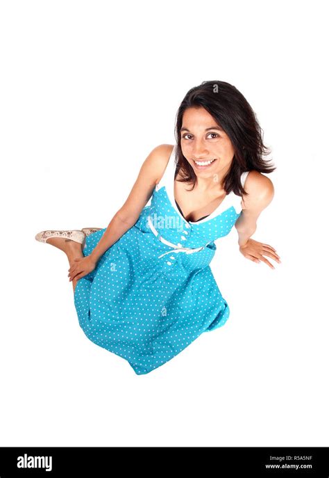 Gorgeous Woman Sitting On Floor Stock Photo Alamy