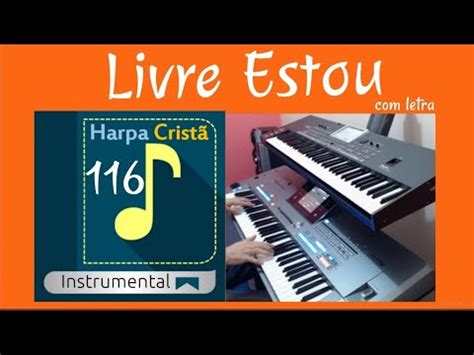 Livre Estou Harpa Cristã 116 use Instrumental letra Teclados Korg