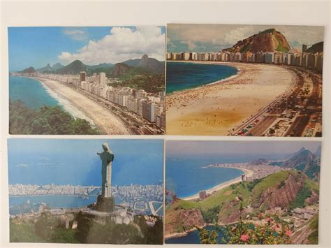 Cartão Postal Rio de Janeiro RJ 4 postais Catedral