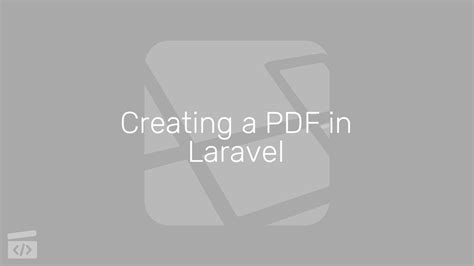 Creating A Pdf In Laravel Part Creating The Pdf Youtube