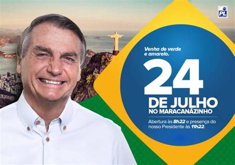 Campanha de Bolsonaro já registra 10 mil inscritos para convenção neste